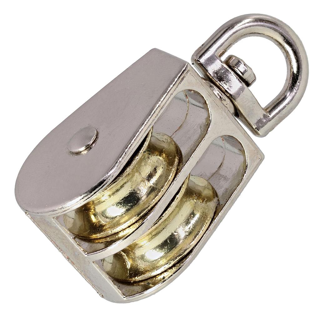 pulley 19mm double 3/4" | Easy Care Hardware